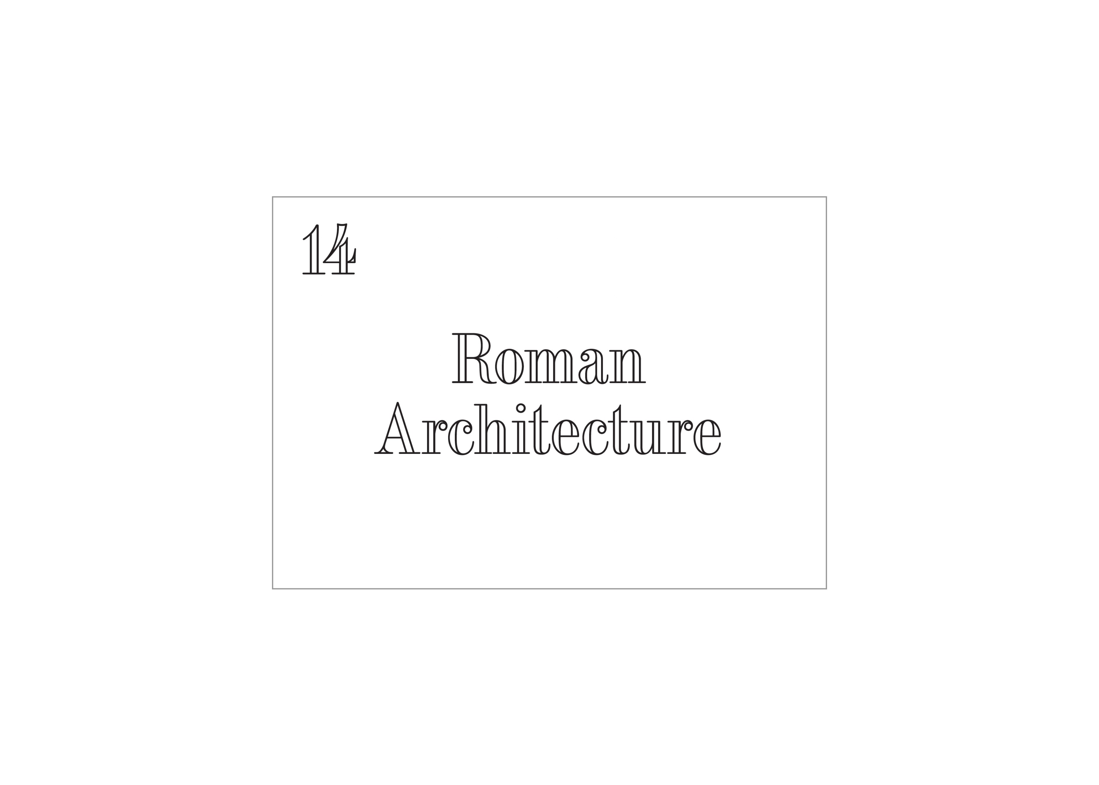 AWC 14 – ROMAN ARCHITECTURE - OFFICE Kersten Geers David Van Severen
